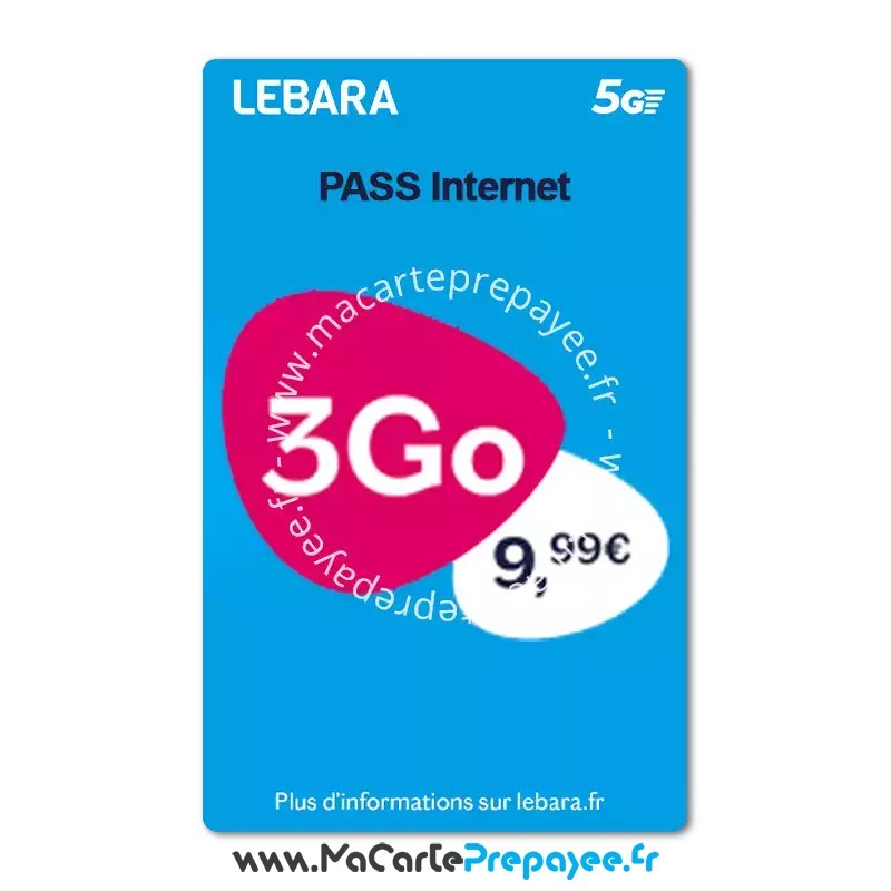 PASS Internet LEBARA S en ligne | 9.99€