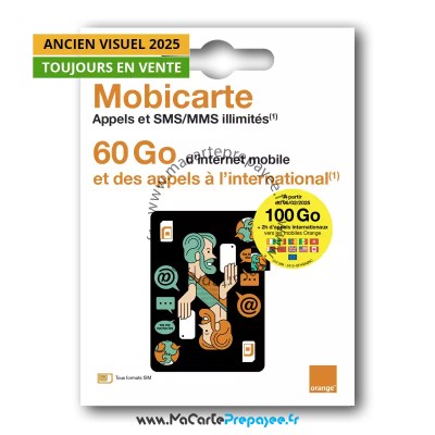 Carte SIM Prépayée Orange Mobicarte ZEN