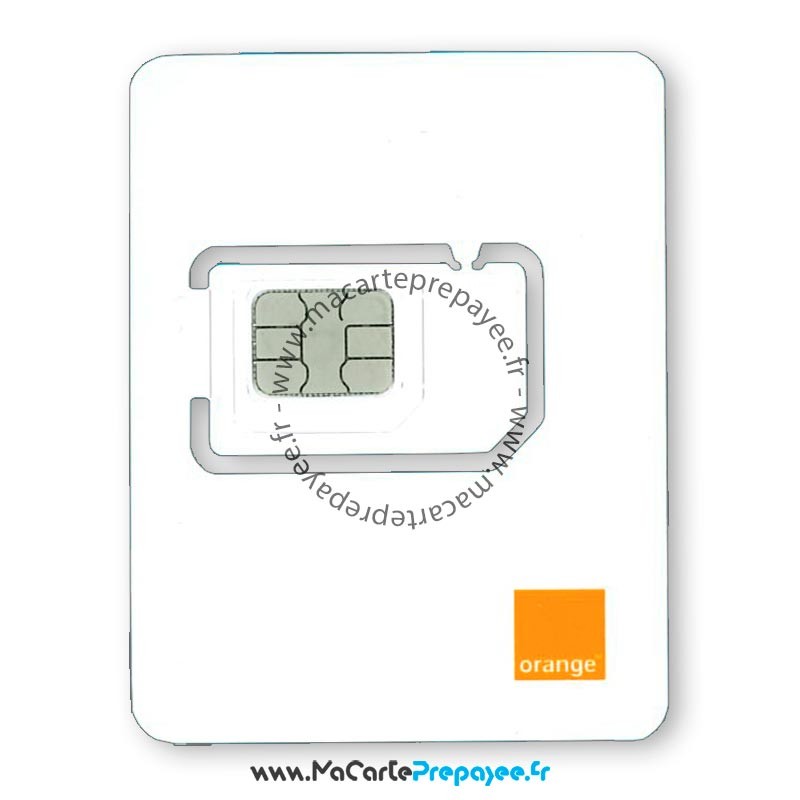 Carte SIM Prépayée ORANGE Vacances Monde