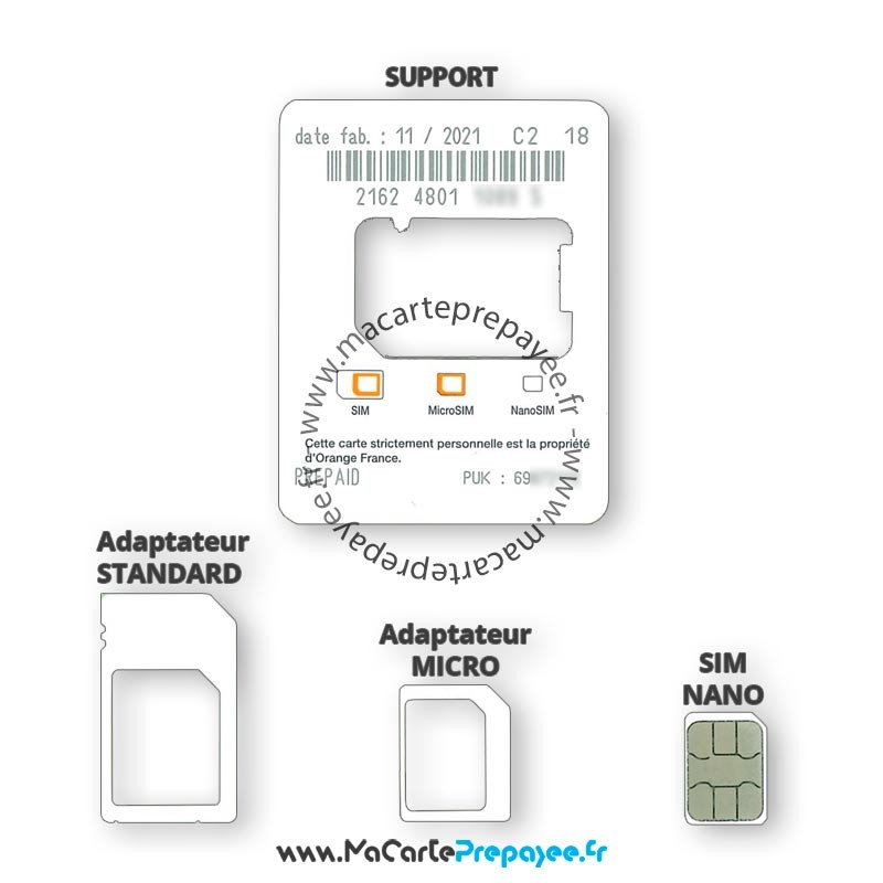 Carte SIM Prépayée ORANGE Holiday ZEN